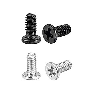 200pcs for Laptop Notebook for Computer Screws Head Screw Silver Tone 2.5mm Dia Screw Head to Repair The for Laptop Etc - (Size: M1.4x3.5mm Black) SCRW-001092