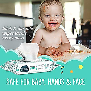 Seventh Generation, Baby Wipes, Unscented and Sensitive, 64 Count (Pack of 2)