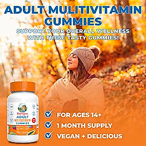Adult Multivitamin Multimineral Gummies & Eye Care Gummy Vitamins Bundle by MaryRuth's | Vitamin C, Vitamin D and E | B Vitamins | Biotin | Zinc | Supplements for Eye Health, Vegan, Non-GMO