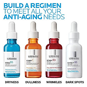 La Roche Posay Glycolic Acid Serum with Kojic Acid and Vitamin B5, Reduces Dark Spots and Discoloration, Skin Tone Corrector to Brighten & Even Skin Tone