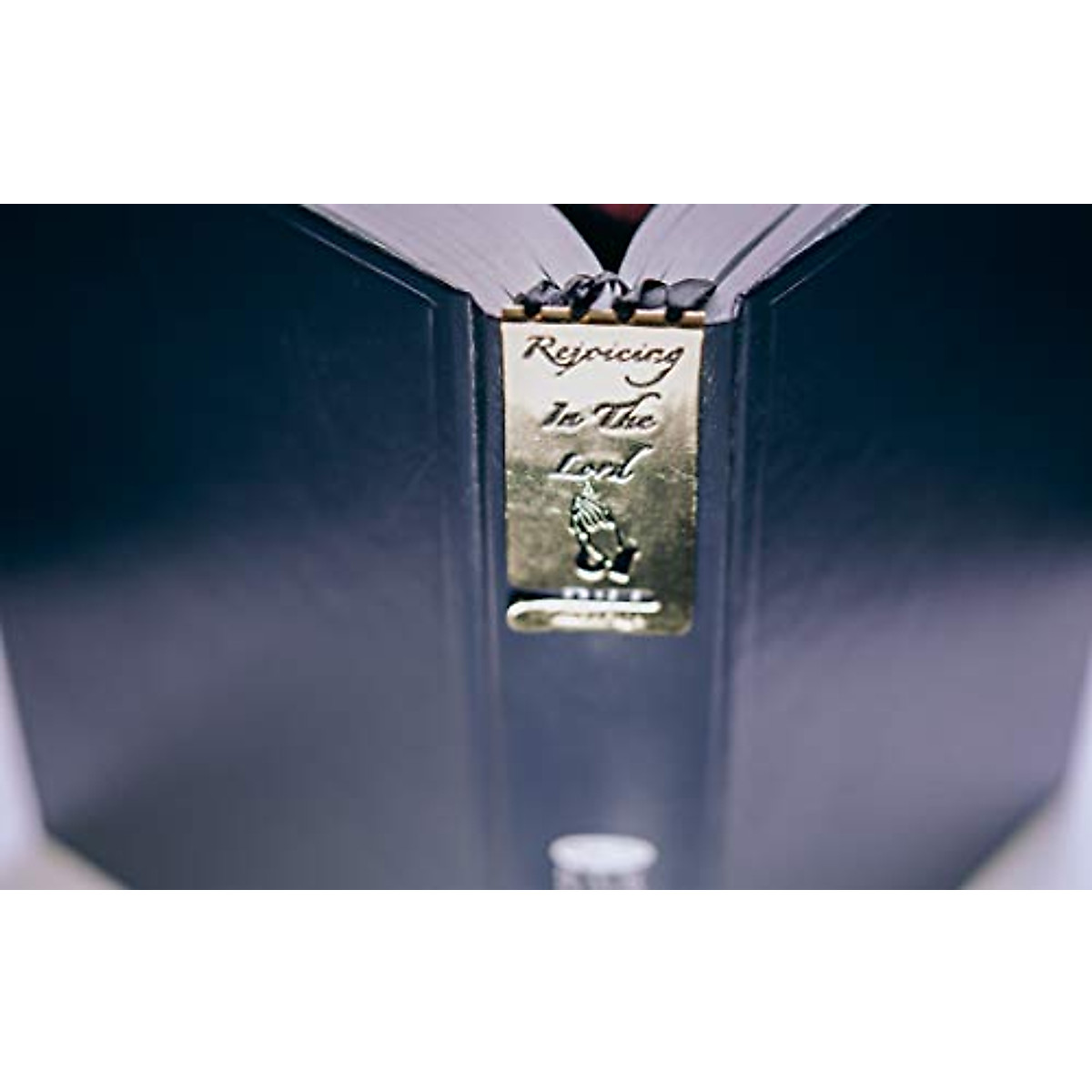 Bookmark for Bible or any Book with 8 Black Ribbons Multi Page Marker