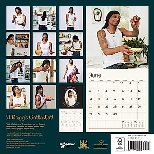 From Crook to Cook 2021 Wall Calendar: (Snoop Dogg Cookbook Monthly Calendar, Celebrity Rap 12-Month Calendar with Soul Food Recipes)
