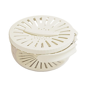 YWJLQH Drain Basket Keeper Container Reusable with Handle Washing Basin Fruits Saver Fruit Drainer Bowl for Strawberry Fruits Grapes, White