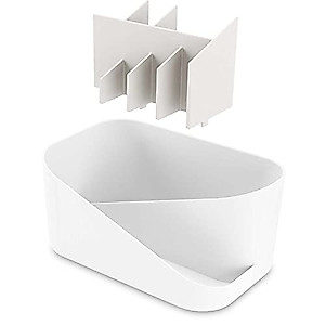 Umbra Glam Cosmetic and Accessory Organizer, White