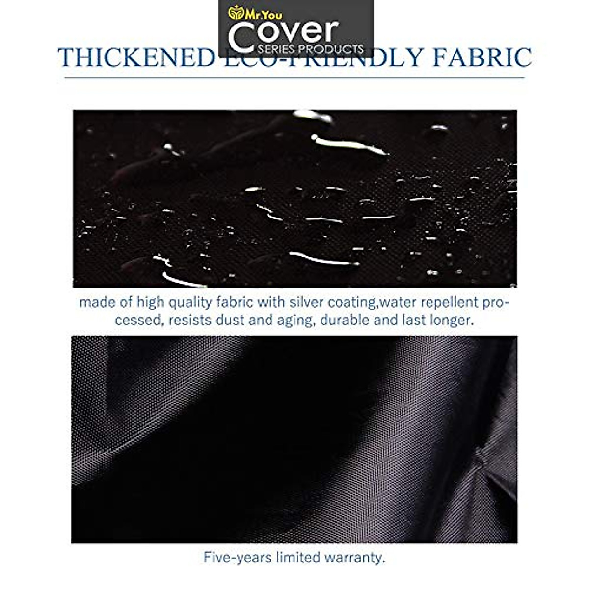 Universal Generator Cover fit for Most Generators 5500-15000 Watt - 28x38x30 inch(Black)