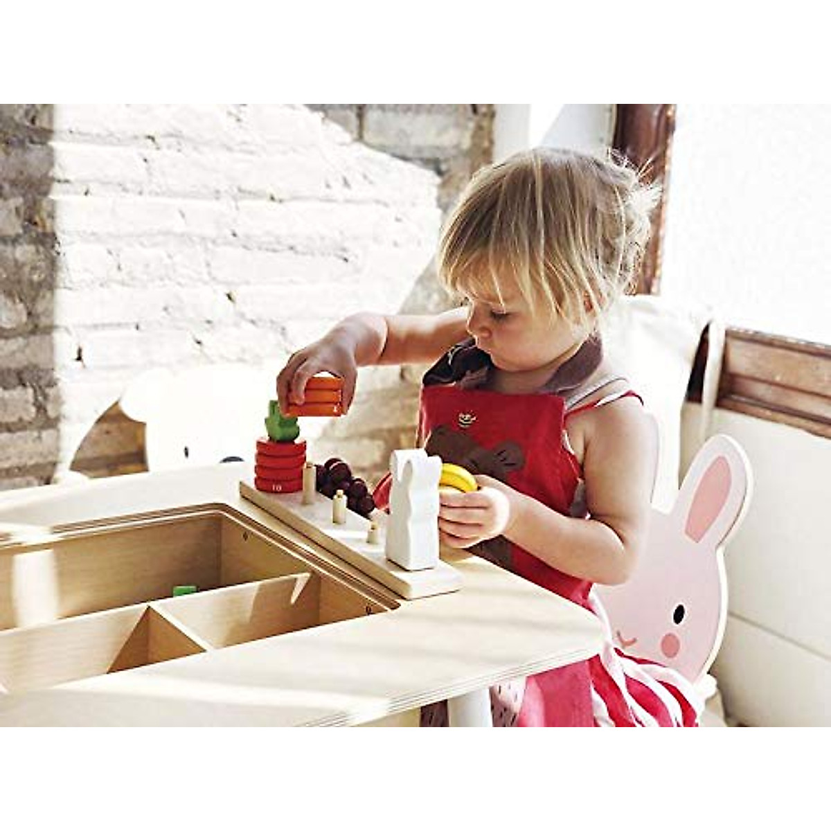 Tender Leaf Toys - Forest Table and Chairs Collections - Adorable Kids Size Art Play Game Table and Chairs - Made with Premium Materials and Craftsmanship for Children 3+ (Forest Table and Chairs)