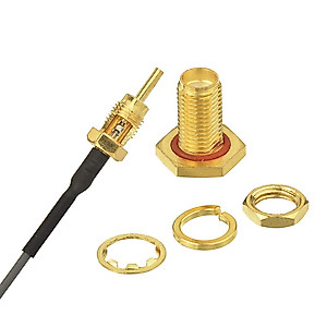 Superbat 3" U.fl/IPEX Cable Mini PCI to SMA Female Low Loss Coaxial Cable for Wireless Routers Mini PCIe Cards Network Extension Bulkhead Pigtail PCI WiFi WAN Repeater Low Loss Coaxial Cable 2-Pack