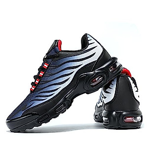 Mevlzz Men's Running Shoes Air Low Top Shoes for Men Basketball Sneakers Fashion Tennis Sport Fitness Cross Trainers Grey 11