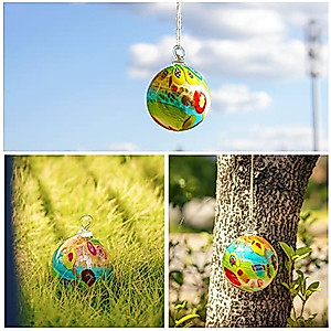 6" Garden Hanging Friendship Balls Gazing Balls Window Outdoor Witch Ball Hand-Blown Glass Ornament