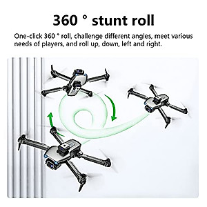 Upgraded JY08 GPS Flow Light Drone, Luxurious WiFi FPV Drone With 4K HD Camera Altitude Hold Mode Foldable RC Drone Quadcopter Circle Fly, Route Fly, Altitude Hold, Headless Mode