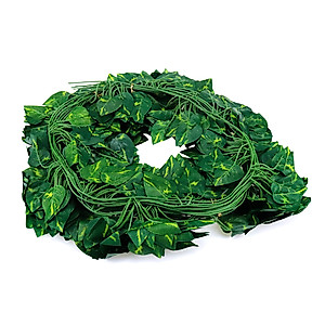 Tighall 12PCS 79 Feet Artificial Vines Plants Faux Greenery Decor Fake Hanging Plant Garland for Bedroom Wall Indoor Outdoor Decoration