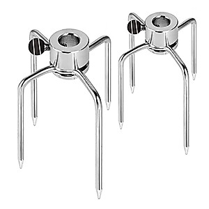 APROMISE Rotisserie Forks Heavy Duty - Thicker & Durable Grill Rotisserie Meat Forks (2 Pieces) | Fits 5/16-Inch Square Rotisserie Spit Rods