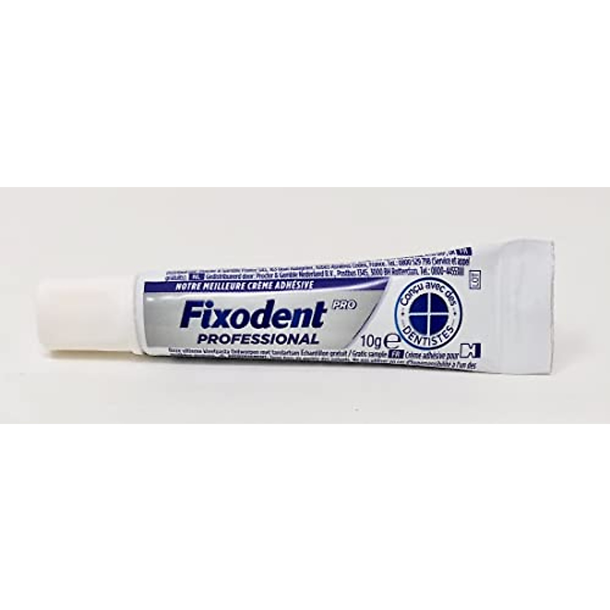 Fixodent Professional Denture Adhesive Cream 10g, Travel Size (Pack of 10)