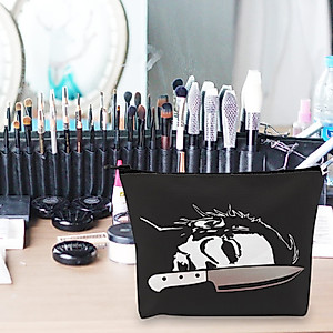 POFULL Horror Lover Gift Horror Movie Merchandise Horror Friends Gift Killer Makeup Bag (M Horror bag)