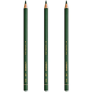 STABILO All Watercolour Effect Pencil Pack of 3 Pencils - Green