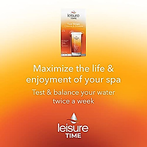 LEISURE TIME 45006A Spa & Hot Tub Test Strips for Chlorine and Bromine
