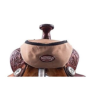 Showman Brown Insulated Nylon Saddle Phone Pouch.