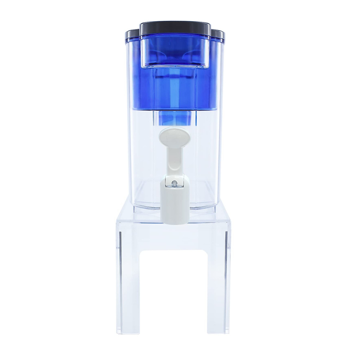The Beverage Butler Countertop Water Filter Pitcher Stand - Clear Heavy Duty Acrylic Frame - 12" x 6" x 6" - Compatible with Brita UltraMax, PUR Ultimate and, ZeroWater ZD018