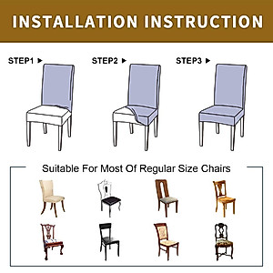 Halloween Stretch Chair Cover Dining Room Chair Covers Set of 6 Haunted Ghost House Mansion Spider Removable Kitchen Chair Covers Soft Chair Seat Protector Fitted with Elastic Bottom for Office