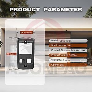 39165R GBWCSL2-BX Series II Wall Console for Genie Garage Door Opener(1Pack) 3-Year-Warranty