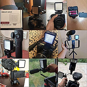 Ulanzi Ultra Bright LED Video Light - LED 49 Dimmable High Power Panel Video Light for DJI Ronin S SC OSMO Mobile 3 2 Zhiyun WEEBILL Smooth 4 Gimbal for Canon Nikon Sony Digital DSLR Cameras