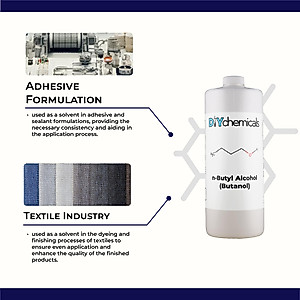 DIYChemicals N-Butyl Alcohol | 1-Butanol | High Purity | 1 Pint (16 fl oz)