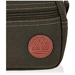 Timberland Men's Toiletry Bag Canvas Travel Kit Organizer, Olive, One Size