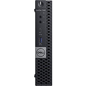 Dell Optiplex 7060 Micro MFF Desktop PC Intel i7-8700T 6-Cores 2.40GHz 32GB DDR4 New 1TB M.2 NVMe SSD WiFi BT HDMI New KB & Mouse Windows 10 Pro (Renewed)