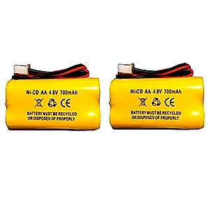 4.8v 500mAh Exit Sign Emergency Light Battery Replacement Cooper Industries 4-TD-800AA-HP BST Battery DAA700MAH4.8V Dual-Lite 12-894 4.8v 1100mah Battery (2 Pack)