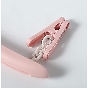 WOIWO 8 PCS Portable Folding Clothes Hanger Creative Travel Easy to Carry Clothes Hanger for Adults and Children