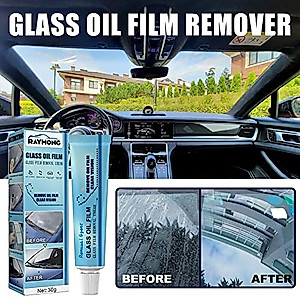 Car Glass Oil Film Cleaner, Car Cleaner Glass Oil Film Remover Windshields Cleaning Liquid, Universal Car Glass Polishing Degreaser Cleaner Oil Film Clean Polish Paste (3Pcs)