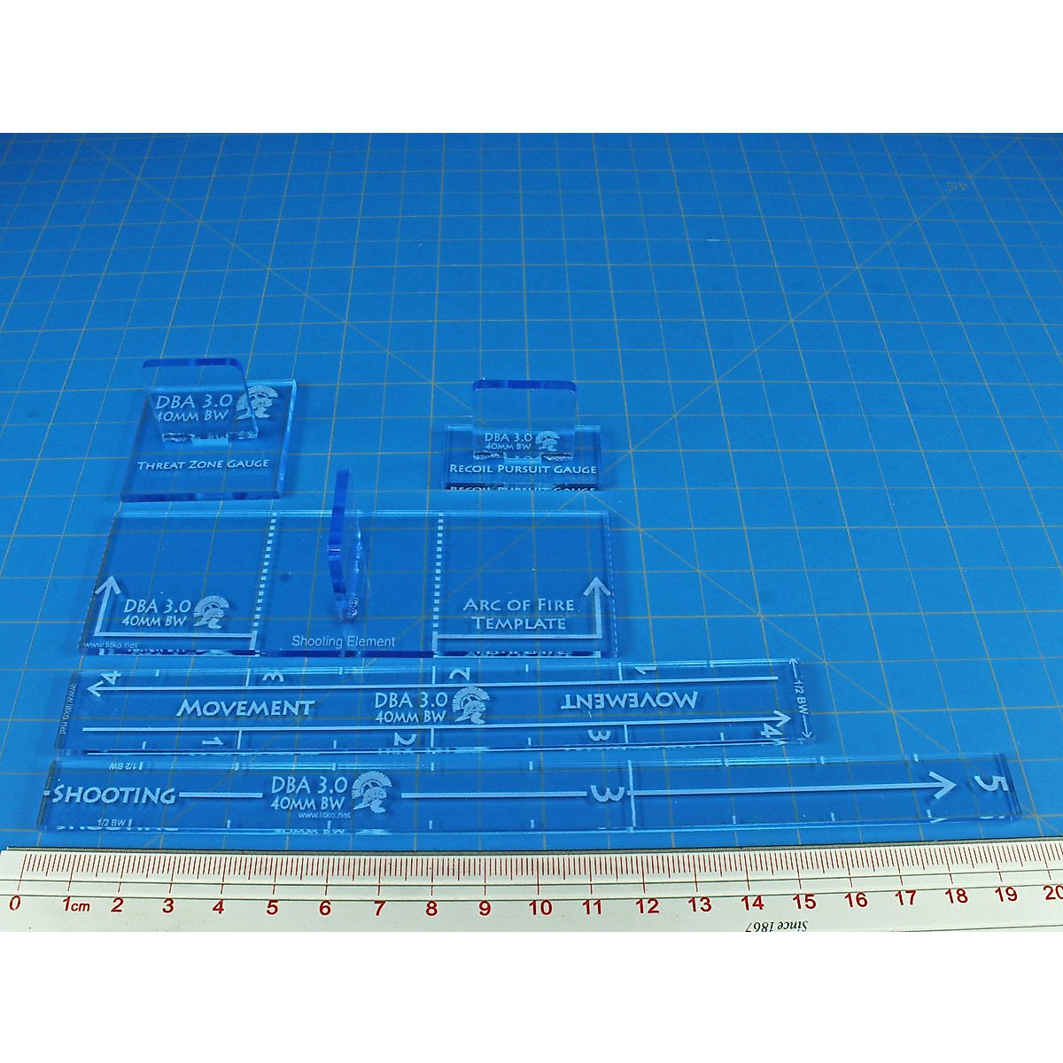 LITKO Small Scale Gauge Set Compatible with DBA 3.0, Transparent Light Blue (5)