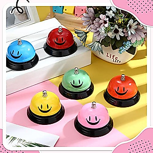 12 Pcs Call Bell Service Bell 3 Inch Diameter Desk Bell Dinner Bell Anti Rust Classroom Bell Counter Bell Ring for Service Metal Dining Bell for Counter Restaurant Hotel Table Kitchen Bar