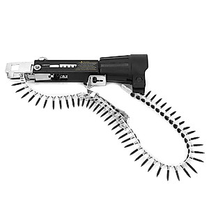 Automatic Drill Nailer, 3Pcs Chain Nail Gun Adapter Woodwork Automatic Nail Adapter Electric Drill Chain Attachment Set for Drywall Wood Board Ceiling, Nail Gun Collating