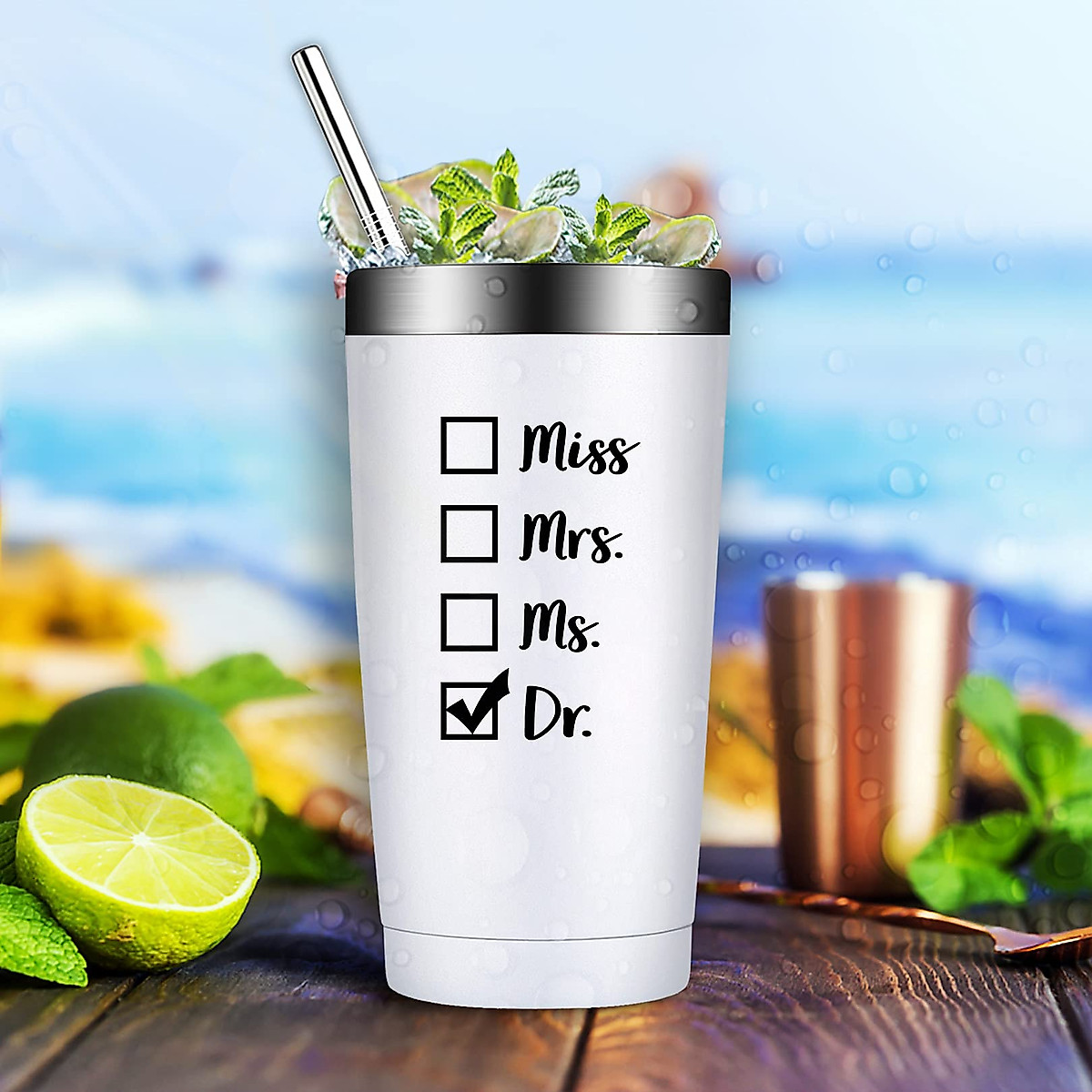 BIRGILT Phd Graduation Gifts - Doctor Gifts for Women - Doctors Day Gifts, Dr Day Gifts - Doctorate Gifts for Her - 20oz Doctor Tumbler