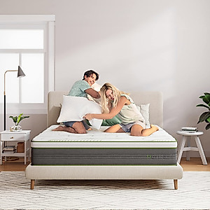 Novilla Twin Size Mattress, 10 Inch Hybrid Mattress in a Box with Individually Wrapped Pocket Coils & Memory Foam, Supportive & Pressure Relief, Breathable Mattresses Twin,Medium Firm, vigour