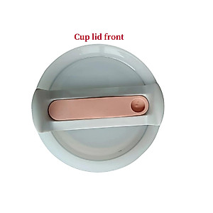 Caibomaoyi Tumbler with Handle and Straw | Cup Holder Compatible for Car | Insulated Stainless Steel Cup | Travel cup | BPA-Free | (cream, 30 oz)