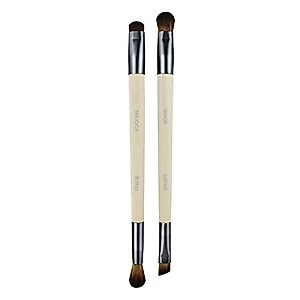 EcoTools Eye Enhancing Duo Makeup Brush Kit, For Enhanced Eye Look, Use to Define, Blend, Smudge, and Shade, 2 Piece Set