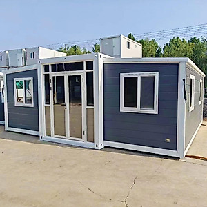 Customized Prefab Expandable Container House Deposit Decoration 20ft Container House 2 Bedroom