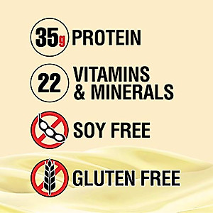 Labrada Nutrition Lean Body Hi-Protein Meal Replacement Shake, Vanilla, 2.47-Pound Tub Packaging May Vary