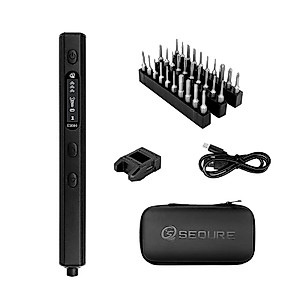 Generic SQ ES666 Kit USB Rechargeable Cordless Electric Screwdriver Multi-Function Magnetic Precision Power Screwdriver Repair Tool for RC Models Drones Mobile Phones Computers Electronics., Black