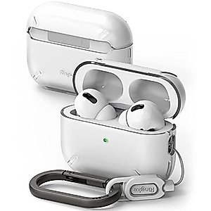 Ringke Layered Case [Scratch Resistance] Compatible with AirPods Pro 2 Case, Shockproof Cover with Carabiner Designed for AirPods Pro 2nd Generation - Matte Clear