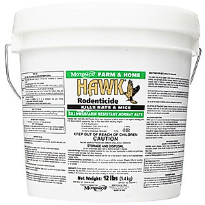 106443 Hawk Rodenticide Pelleted Bait, 12 lb