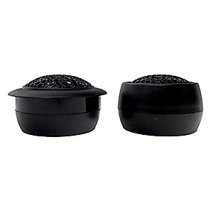 BZRK Audio SQ-T100 1 inch Silk Dome Tweeters for Car Audio (Pair) - 120 Watts Max (Each) - with Bass Blockers and Pods for Flush or Surface Mount