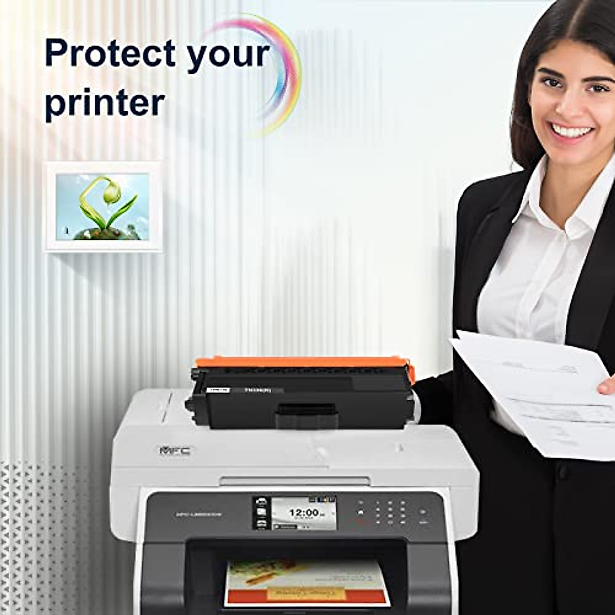 TESEN Compatible Toner Cartridge Replacement for Brother TN336 TN315 TN310 TN331 Set for Brother HL-L8350CDW HL-4150CDN HL-L8350CDWT MFC-L8850CDW MFC-9970CDW Printer (Black 1 Pack)