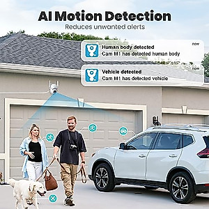 4MP Security Camera Outdoor, litokam 2.5K Cameras for Home Security Outside with 360° PTZ, Color Night Vision and Siren, Auto Tracking & AI Motion Detection, No Monthly Fee, 2-Way Talk
