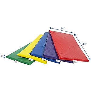 Children's Factory-CF350-034 , Rainbow Rest Mats, Set - 5, Nap Mats for Homeschool/Preschool, Napping Floor Mats for Kids & Toddlers, Daycare Furniture