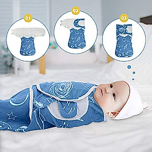 Lekebaby Baby Swaddle Blanket for Baby Boy Girl Newborn Swaddle Blankets 3-6 Months, 100% Cotton Swaddling Blankets Wrap Sack for Newborn Babies,3 Packs