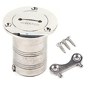 2" Keyless Cap Gas Fuel Tank 316 Stainless Steel Boat Marine Deck Fill/Filler for Boat Yacht RV Trucks Tractors