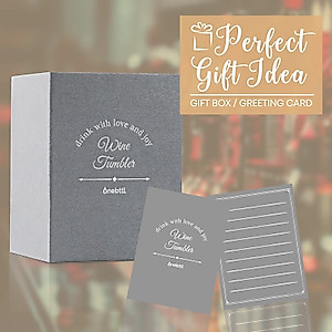 Onebttl Photography Gifts for Photographers for Women, 12oz Stainless Steel Insulated Wine Tumbler Mug with Lid - White